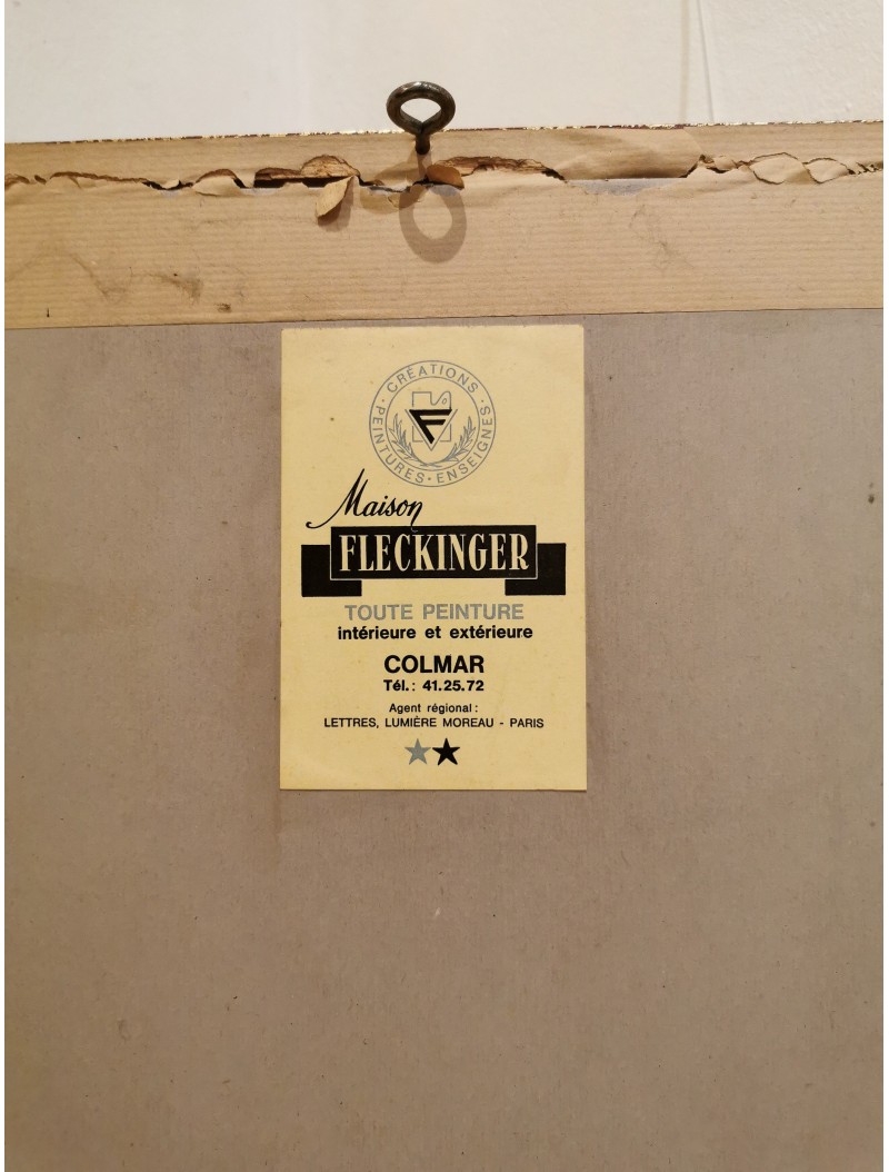 TABLEAU SIGNE FRANCOIS FLECKINGER